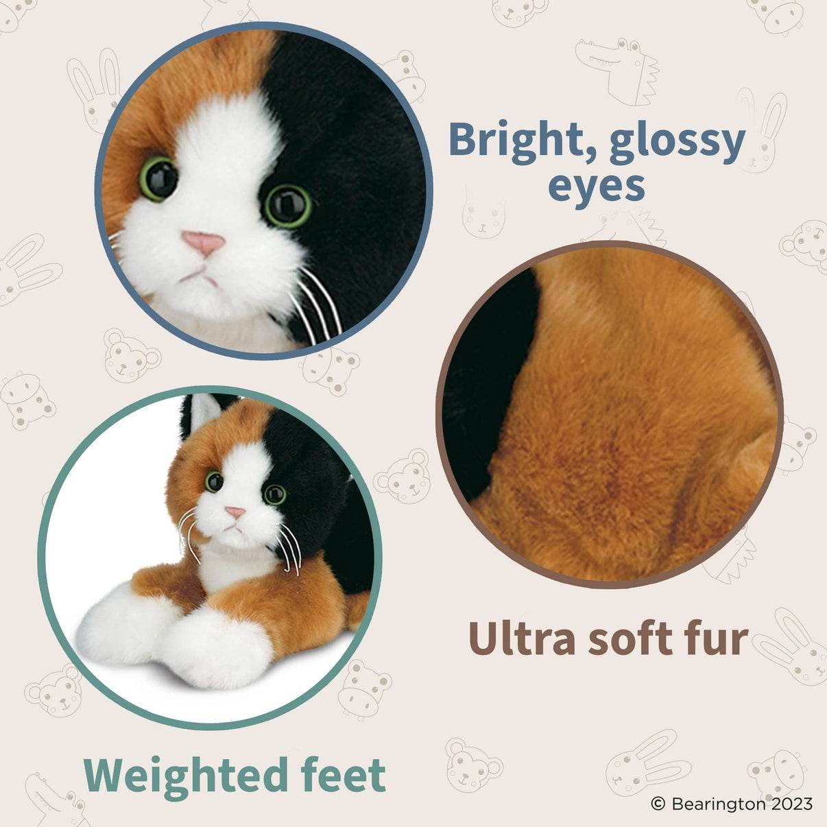 15" Calico Cat Callie – Bearington