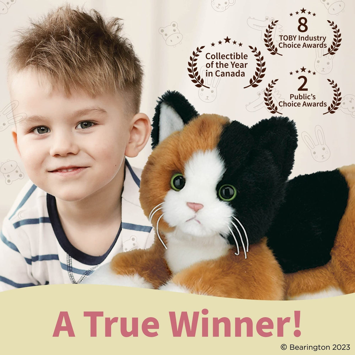 15" Calico Cat Callie – Bearington